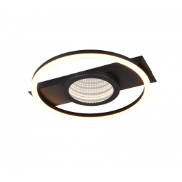 Trio Lighting Πλαφονιέρα LED 16W 4000K WHEELER Μαύρο Ματ Μέταλλο ...